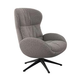 Relaxsessel FLEXLUX, B:70cm H:104cm T:79cm, grau, 100% Polyester, Wohnzimmer, Sessel, "Haze, hervorragender Komfort, Echtleder oder sanfter Stoff",