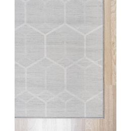 Teppich, B:183cm H:13mm L:274cm, grau, MyFlair M&Ouml;BEL & ACCESSOIRES, Polypropylen (PP), Wohnzimmer, Teppiche, "Titan Trellis, LAGERR&Auml;UMUNG", Kurzflor,