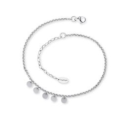 Engelsrufer Damen Fußkette "Luna", Edelstahl, silber, Edelstahl, Fußketten