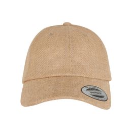 Flexfit Damen Snapback Cap "Flexfit Dad Jute Cap"nature, unifarben, 65% Polyester, 35% Baumwolle, Caps