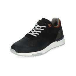 Bullboxer Herren Sneaker "Bullboxer Sneaker Leder/Textil", Gr. 41, schwarz, Leder, Textil, Schuhe