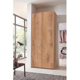 Kleiderschrank wimex, B:100cm H:236cm T:58cm, braun, Schlafzimmer, Schr&auml;nke, "Level by fresh to go", ohne Schubladen