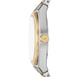 Emporio Armani Herren Quarzuhr, gold, Armbanduhren, Armbanduhr, Herrenuhr, Edelstahlarmband, analog, Tag