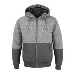 INDICODE Herren Funktionsjacke "Übergangsjacke IDHannibal", grau, Gr. XL, Obermaterial: 100% Polyester PES., Jacken