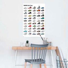 Poster Reinders, B:61cm H:91,5cm T:0,1cm, bunt, Papier, Jugendzimmer, Bilder, "Sneakers"