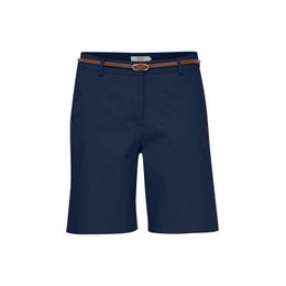 oxmo Damen Shorts "Shorts OXDaney", blau, Gr. 40, Obermaterial: 98% Baumwolle CO. 2% Elasthan EL., Hosen