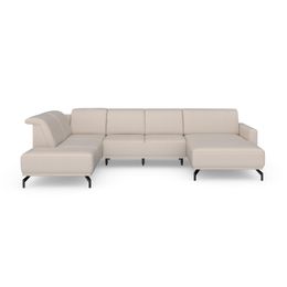 Sit & More Wohnlandschaft SIT & MORE, B:337cm H:84cm T:205cm, beige, Sofas, "Bailando U-Form", wahlweise mit Kopfteilverstellung und Vorziehsitz, motorisch