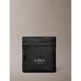 Calvin Klein Damen Umh&auml;ngetasche "BOLD FLATPACK"schwarz, Nylon, unifarben, Taschen, Crossbody Bag, Herren Schultertasche, Minibag mit CK-Logo