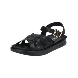 Geox Damen Riemchensandale "Geox Sandalen Leder", Gr. 40, schwarz, Leder, Schuhe