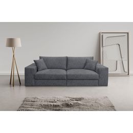 Big-Sofa WERK2, B:246cm H:82cm T:105cm, grau, 100% Polyester, Sofas, "Rozzana Mega Sofa mit viel Platz, aktuelle Bezüge. Breite 246cm", mit losen