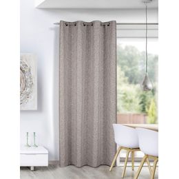 Vorhang HOMING, B:135cm H:245cm, beige, Polyester, Wohnzimmer, Gardinen, "Wanda", Fertigschal