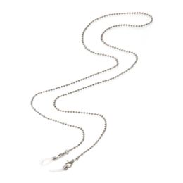 Firetti Damen Brillenkette "in Kugelkettengliederung, rhodiniert", wei&szlig;, Gummi, Metall, L:81cm, Trageb&auml;nder