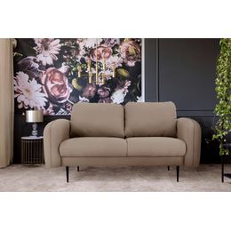 2-Sitzer Home Affaire, B:185cm H:81cm T:93cm, grau, Korpus/Basismaterial: 100% Polyester. Sitzfl&auml;che: 100% Polyester, Sofas, "Skidi"