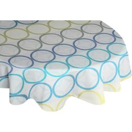 Tischdecke WIRTH, B:130cm L:190cm, blau, Baumwolle, Polyester, Tischdecken, "ZIRBELLO"