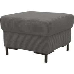 Polsterhocker Inosign, B:54cm H:45cm T:54cm, grau, 100% Polyester, Hocker, "Jamie 2", auch in Cord, passend zur Serie, B/T/H: 54/54/45 cm