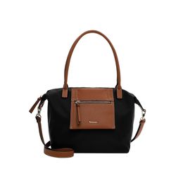 Tamaris Damen Shopper "Shopper TAS Fabrizia", schwarz, Polyester, Taschen
