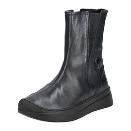 Softinos Damen Stiefel "Softinos Stiefelette Leder/Textil", Gr. 38, schwarz, Leder, Textil, Schuhe