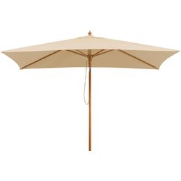 Sonnenschirm, beige, Schneider Schirme, Obermaterial: 100% Polyester, Terasse, Standschirme, "Malaga", abknickbar, ohne Schirmst&auml;nder
