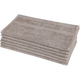 G&auml;stehandtuch Dyckhoff, B:30cm L:50cm, grau, Walkfrottier, Obermaterial: 100% Baumwolle, Handt&uuml;cher, "Planet"