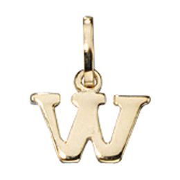 Jobo Damen Buchstabenanh&auml;nger "Anh&auml;nger Buchstabe", W, Gelbgold 333gelbgold 333, Gelbgold 333, Schmuckanh&auml;nger, 333 Gold