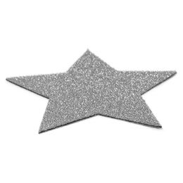 Platzset, B:29,5cm H:3mm L:29,5cm, silber, PRIMAFLOR-IDEEN IN TEXTIL, Platzsets, "Stern, Weihnachtsdeko", auch ideal als Untersetzer oder Dekoration,