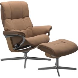 stressless "Mayfair" Set, Relaxsessel mit Hocker, mit Hocker, mit Cross Base, Gr&ouml;&szlig;e S, M & L, Holzakzent Eiche