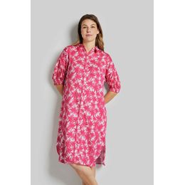 Bugatti Damen Sommerkleid, pink, Gr. 40, 100% Baumwolle, Kleider, mit Seitenschlitzen