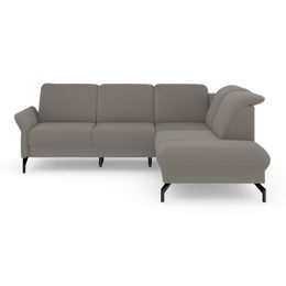 Sit & More Ecksofa SIT & MORE, B:250cm H:84cm T:207cm, braun, Wohnzimmer, Sofas, "Fashion L-Form", wahlweise mit Kopfteilverstellung und Vorziehsitz, motorisch