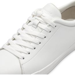 Tamaris Damen Sneaker, Gr. 36, wei&szlig;, Lederimitat, Schuhe, im Basic-Look, Freizeitschuh, Halbschuh, Schn&uuml;rschuh