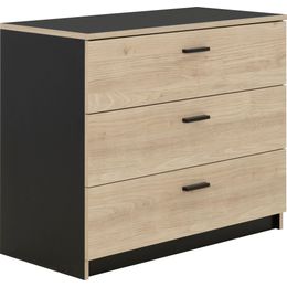 Schubkastenkommode GAMI, B:92cm H:76cm T:45cm, schwarz, Sideboards, "Tonight"
