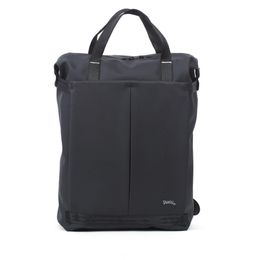 vargu Damen Laptoprucksack "RAJU-pu01", schwarz, Polyethylen, Rucks&auml;cke, mit recyceltem PET