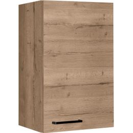 H&auml;ngeschrank Nobilia, B:45cm H:72cm T:37,2cm, braun, K&uuml;che, Schr&auml;nke, ""Structura", Ausrichtung w&auml;hlbar, vormontiert", in drei Breiten: 30, 45 und 60