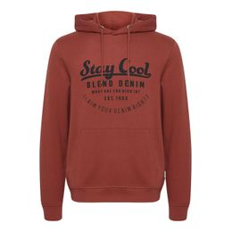 Blend Herren Kapuzenpullover "Hoodie BHSweatshirt", rot, Gr. XL, bedruckt, Obermaterial: 100% Baumwolle CO., Pullover