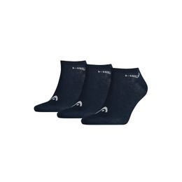 Head Herren Sneakersocken "Socken 3er Pack", Gr. 35, blau, Obermaterial: 73% Baumwolle CO. 23% Polyester PES. 2% Polyamid PA. 2% Elasthan EL., Socken