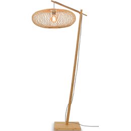GOOD & MOJO Stehlampe "Cango", Ø 60cm H: 176cm, beige, Wohnzimmer, Leuchten