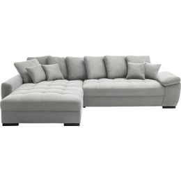 Ecksofa MR. COUCH, B:323cm H:92cm T:222cm, grau, 90% Polyester / 10% Nylon, Wohnzimmer, Sofas, "Richmond, L-Form"