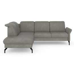 Sit & More Ecksofa SIT & MORE, B:250cm H:84cm T:207cm, grau, Wohnzimmer, Sofas, "Fashion L-Form", wahlweise mit Kopfteilverstellung und Vorziehsitz, motorisch