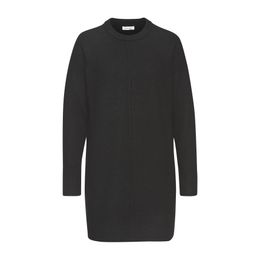 Lascana Damen Longpullover, schwarz, Gr. 36, unifarben, Strick, Obermaterial: 53% Polyester, 37% Polyacryl, 10% Polyamid, Pullover, in l&auml;ssiger Form