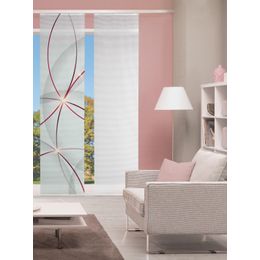 Schiebegardine Vision S, B:60cm H:260cm, rot, Polyester, Gardinen, "SCHIEBEVORHANG DIGITALDRUCK BAMBUS-OPTIK 'BLINKI'", DIGITALDRUCK - INDIVIDUELL