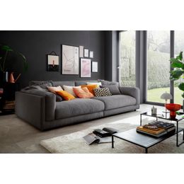 Big-Sofa 3C CANDY, B:294cm H:85cm T:150cm, grau, 88% Polyester, 12% Polyacryl, Sofas, "Karalis mit extra gro&szlig;er Sitztiefe, elegantes Mega Sofa zum