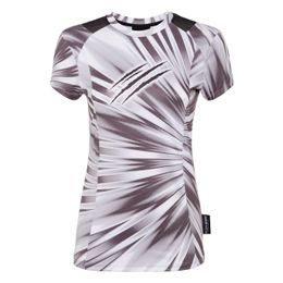 Plein Sport Damen T-Shirt "Scratch", wei&szlig;, Gr. S, Obermaterial: 95% Polyester, 5% Elasthan, Shirts