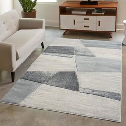 Teppich Carpet City, B:200cm H:11mm L:290cm, grau, Obermaterial: 100% Polypropylen, Wohnzimmer, Teppiche, "BONITO 9053", L&auml;ufer, Flachflor,