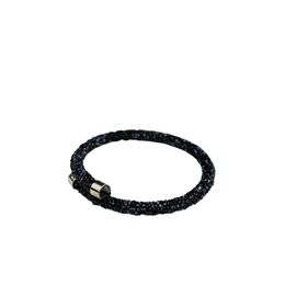 Damen Armband "Crystal", schwarz, Collezione Alessandro, Glas, Armb&auml;nder