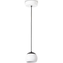 Paco Home Pendelleuchte "CLEO", Ø 10cm H: 9cm, weiß, Esszimmer, Leuchten, LED Pendelleuchte Wohnzimmer Hängelampe Esszimmer Küchenlampe Kugel