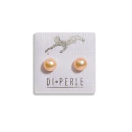 Adelia´s ADELIA ́S Damen Paar Ohrstecker "Damen Perlenschmuck 585 Gelbgold Süsswasser Perlen Ohrstecker", Damen, Gelbgold 585 Gold, beige, Gelbgold 585, Gold,