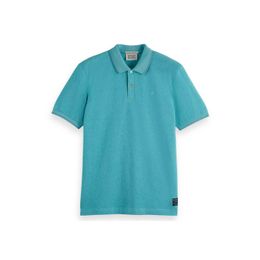 Scotch & Soda SCOTCH & SODA Herren Poloshirt "Poloshirt Melange Regular Fit Polo 1er Pack", blau, Gr. M, Obermaterial: 100% Baumwolle CO., Shirts