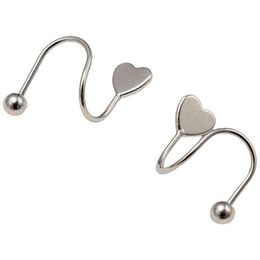 Firetti Damen Paar Ohrstecker "Schmuck Geschenk Silber 925 Ohrschmuck Ohrringe Herzen", 5,5mm, Silber 925 (Sterlingsilber), silber, Silber 925