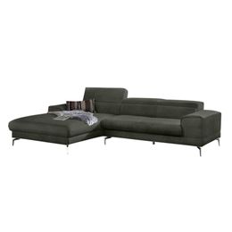 Ecksofa W.Schillig, B:303cm H:70cm T:193cm, gr&uuml;n, Chenille-Flachgewebe R66 (85% Polyester, 15% Nylon), Wohnzimmer, Sofas, "piedroo, Designsofa mit