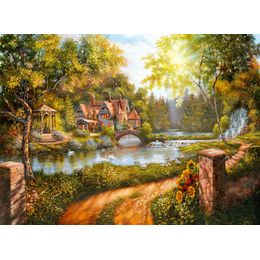 Ravensburger Kinder Puzzle "Cottage am Flu&szlig;", bunt, B:49cm H:36cm, Puzzles, Made in Germany