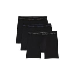 Herren Boxer "CK lg Boxer", Calvin Klein Underwear, Gr. S, schwarz, Jersey, Obermaterial: 95% Baumwolle, 5% Elasthan, Unterhosen, mit längerem Bein